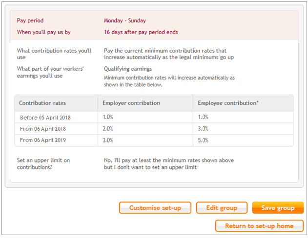 Steps to set up a pay period | NEST Employer Help Centre