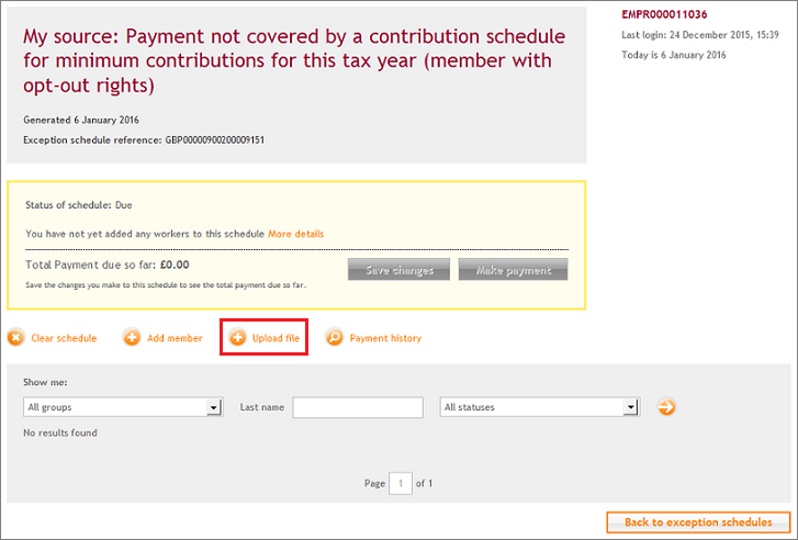 Adding members to an exception schedule | Nest pensions