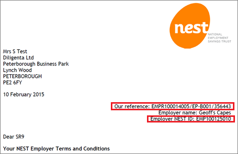 Finding my employer ID and delegate ID | Nest pensions