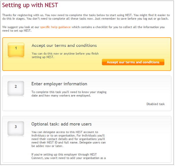 Setting up an employer account | Nest pensions